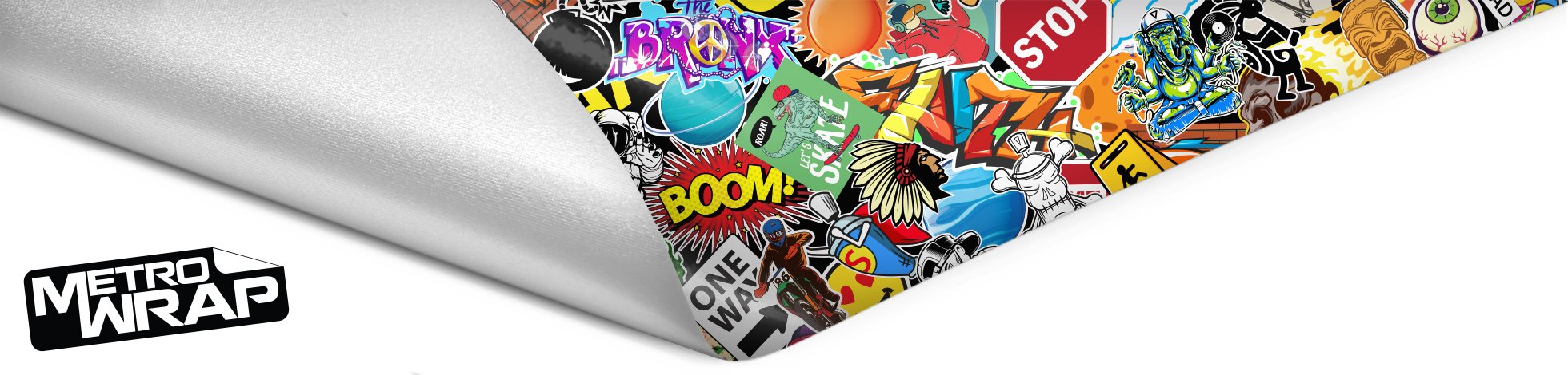 Large Sticker Bomb Vinyl Wraps: Free Shipping $99+ | Metro Restyling