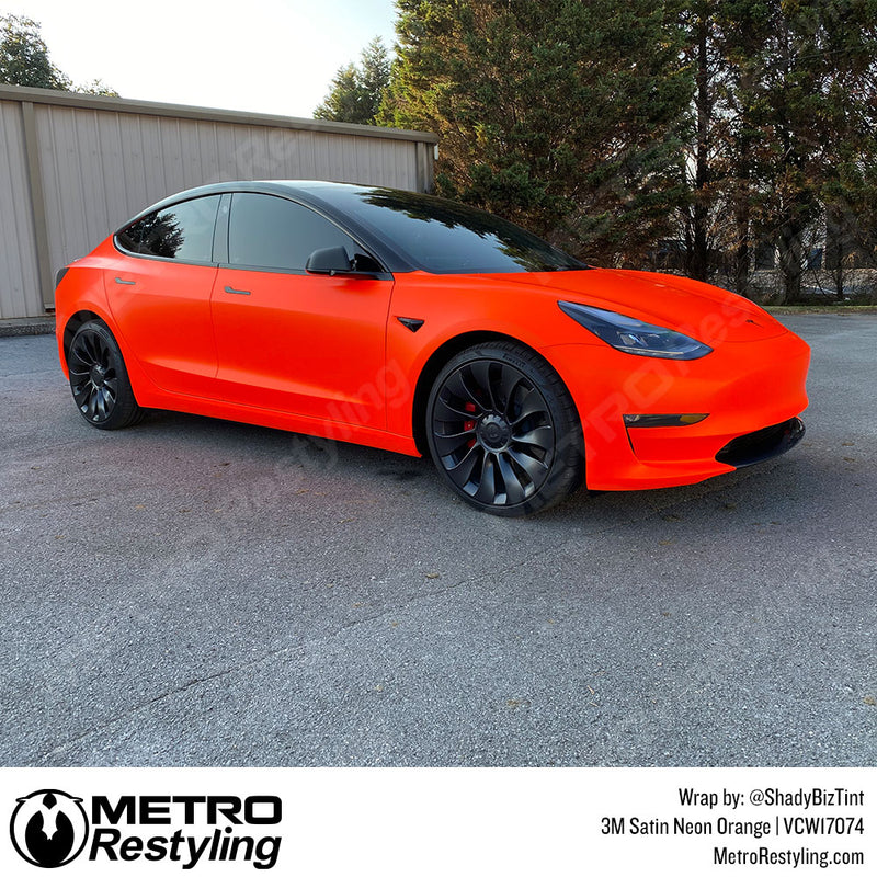 Satin Neon Orange - 3M | Metro Restyling