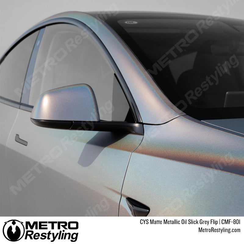 Matte Metallic Oil Slick Grey Flip - CYS | Metro Restyling