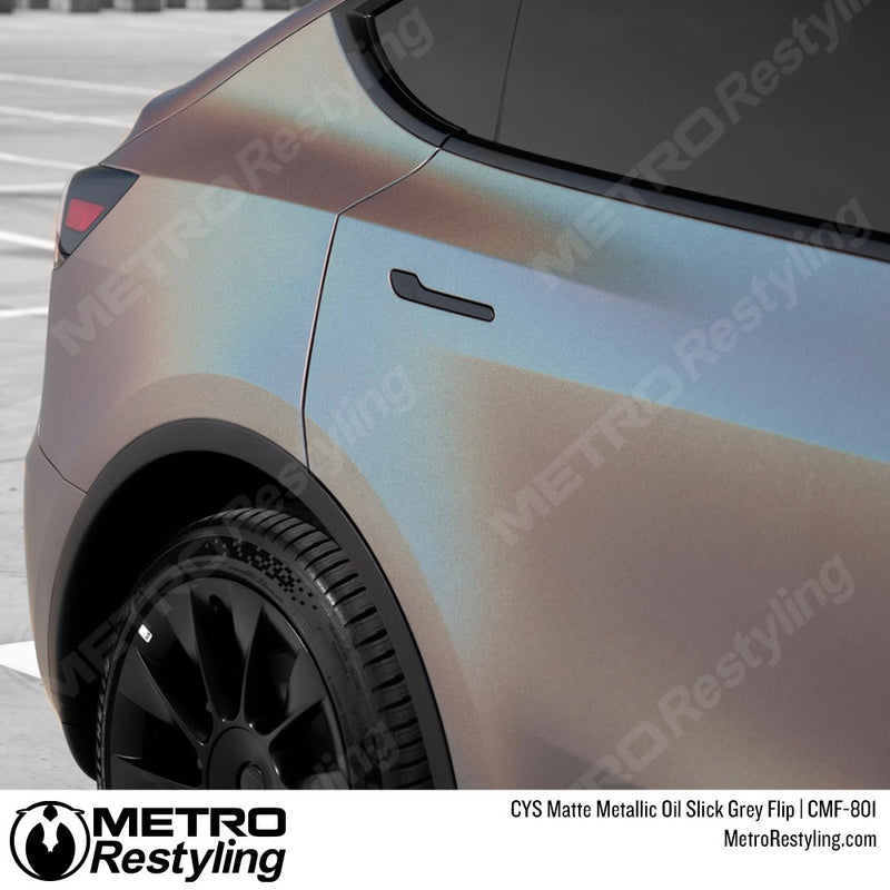 Matte Metallic Oil Slick Grey Flip - CYS | Metro Restyling