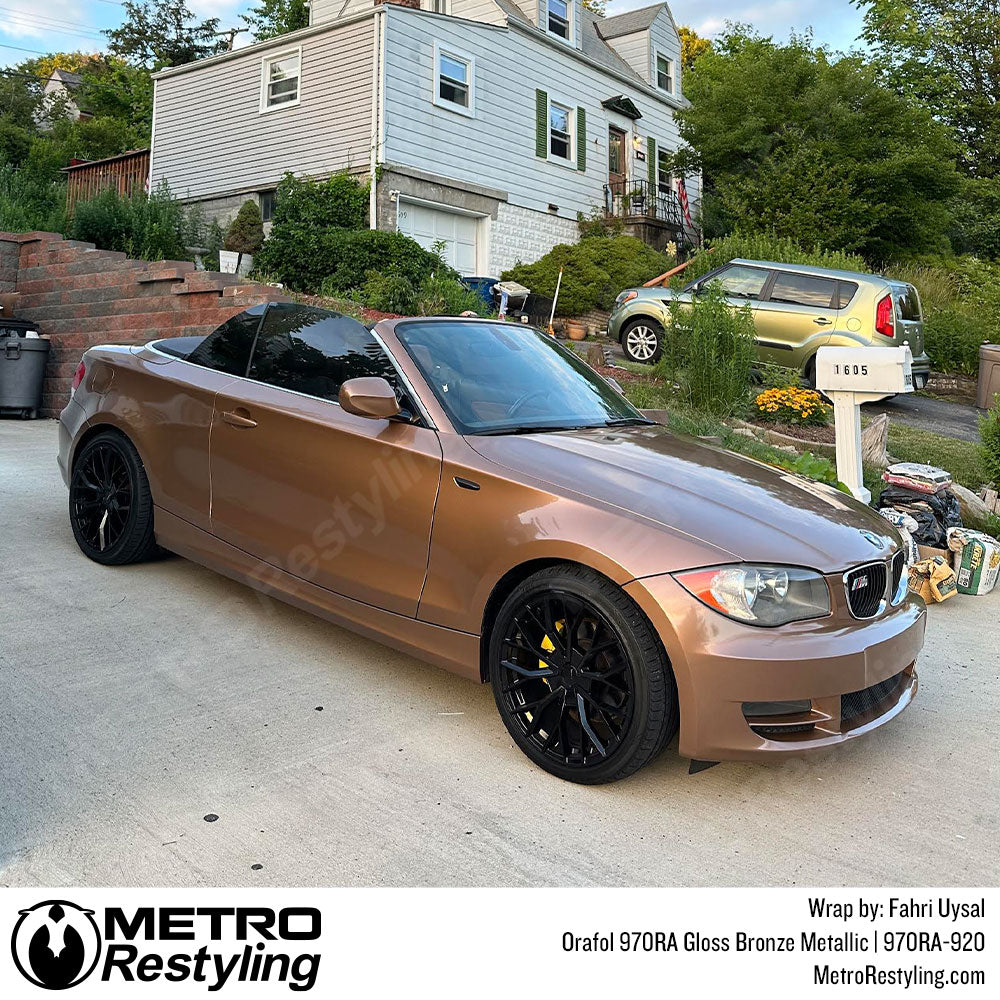 Orafol Gloss Bronze Metallic Vinyl Wrap | Metro Restyling (Special Order)