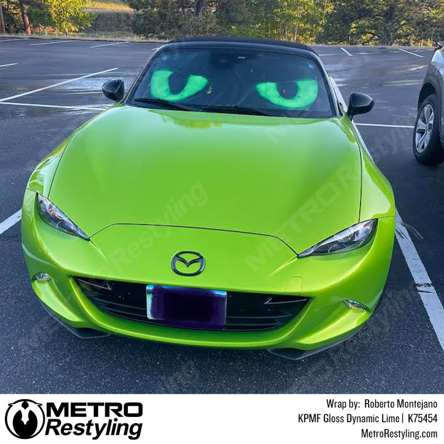 Gloss Dynamic Lime Vinyl Wrap - KPMF | Metro Restyling