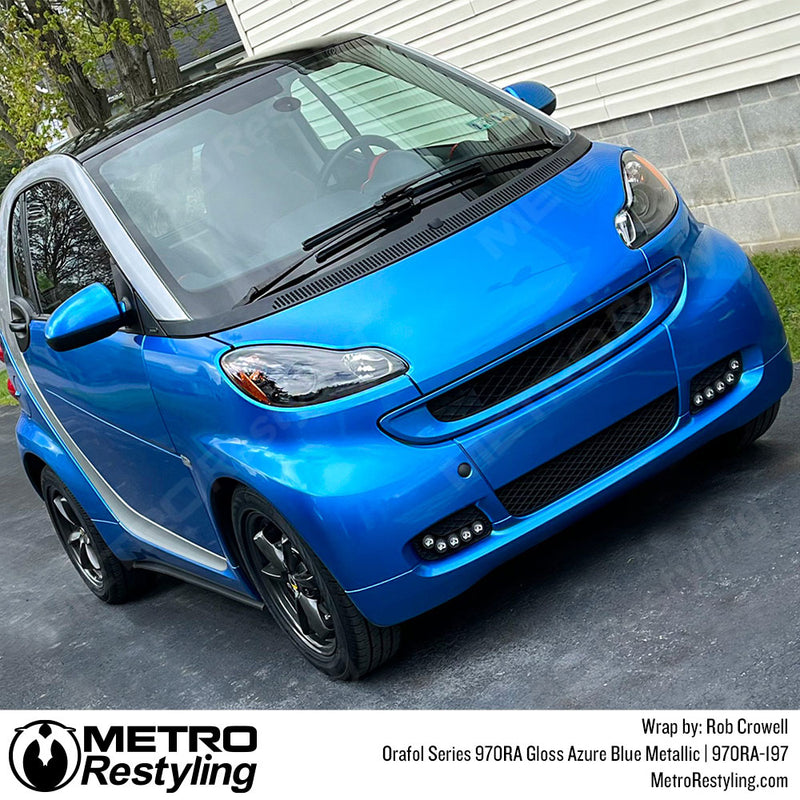 Orafol Gloss Azure Blue Metallic Vinyl Wrap | Metro Restyling
