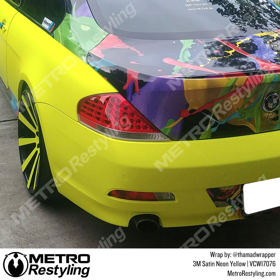 Satin Neon Yellow - 3M | Metro Restyling