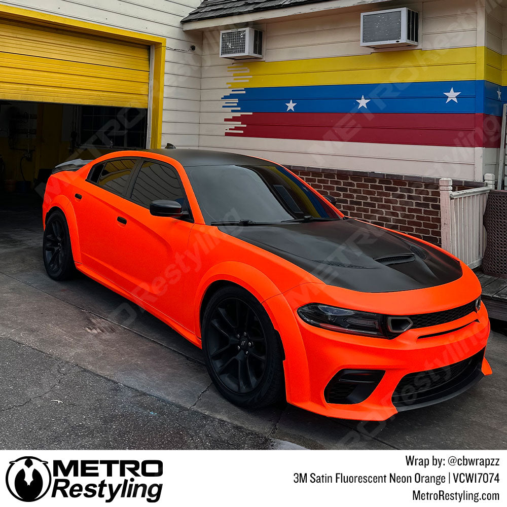 Satin Neon Orange - 3M | Metro Restyling