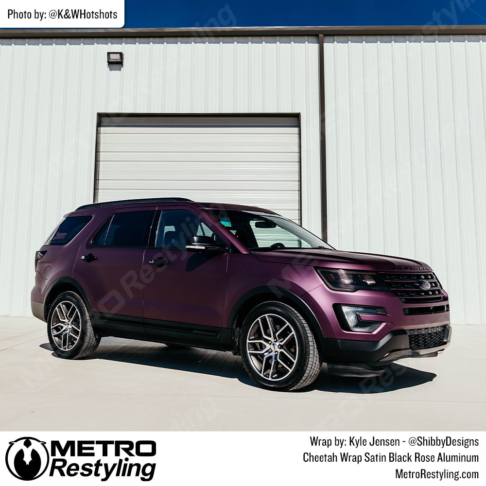 Cheetah Wrap - Satin Black Rose Aluminum | Metro Restyling