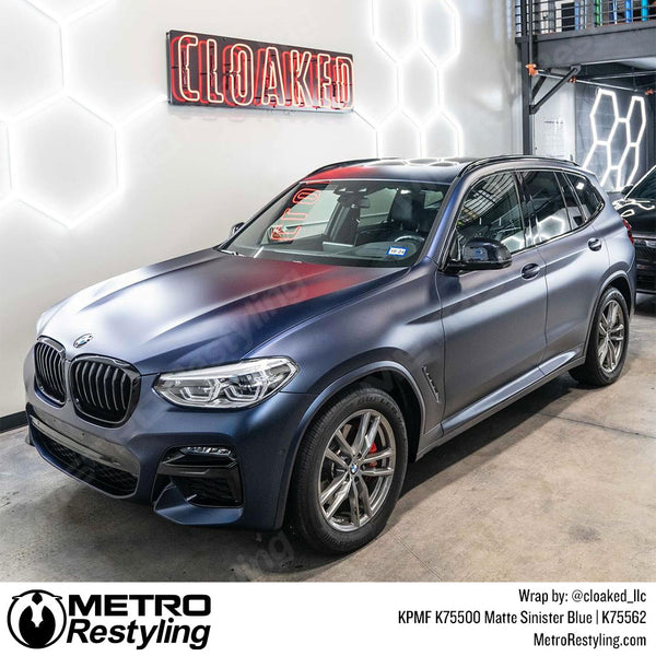 Matte Sinister Blue Vinyl Wrap - KPMF | Metro Restyling