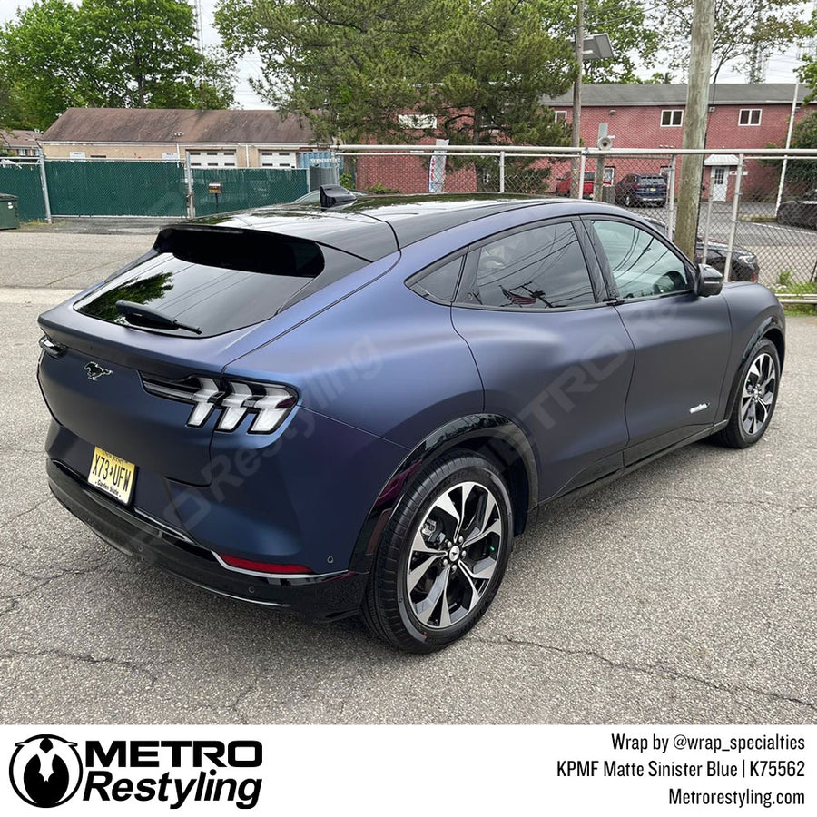 Matte Sinister Blue Vinyl Wrap - KPMF | Metro Restyling