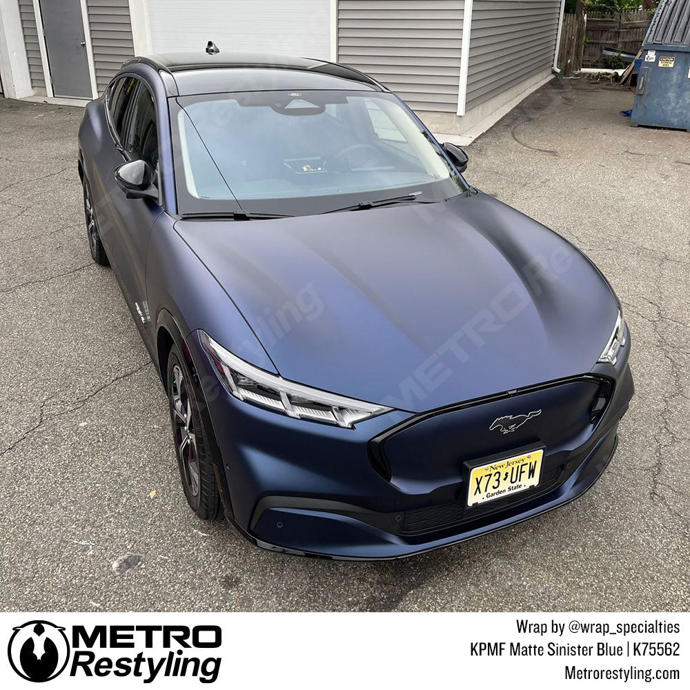 Matte Sinister Blue Vinyl Wrap - KPMF | Metro Restyling