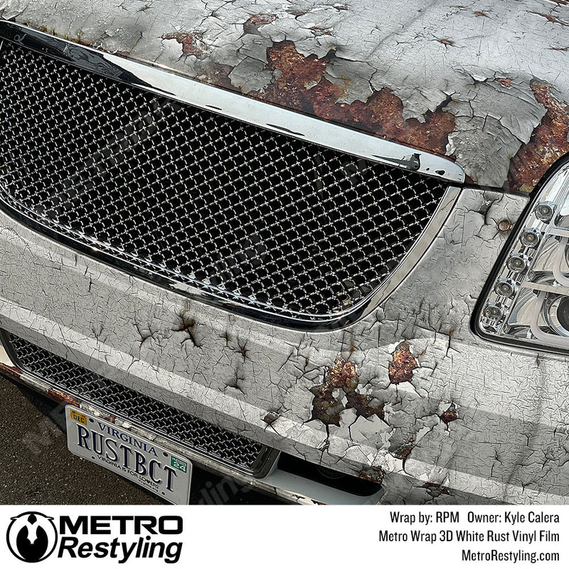 3D White Rust - Metro Wrap | Metro Restyling