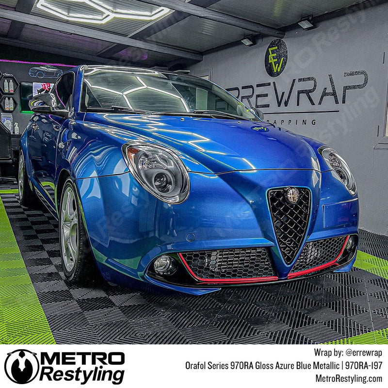 Orafol Gloss Azure Blue Metallic Vinyl Wrap | Metro Restyling