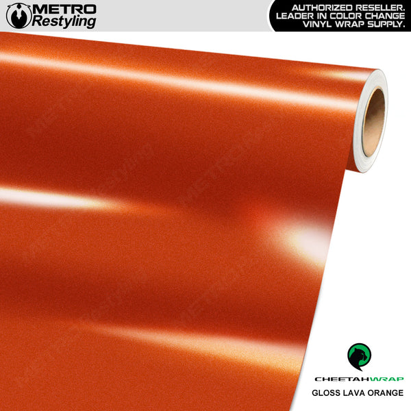 Cheetah Wrap - Gloss Lava Orange Metallic | Metro Restyling