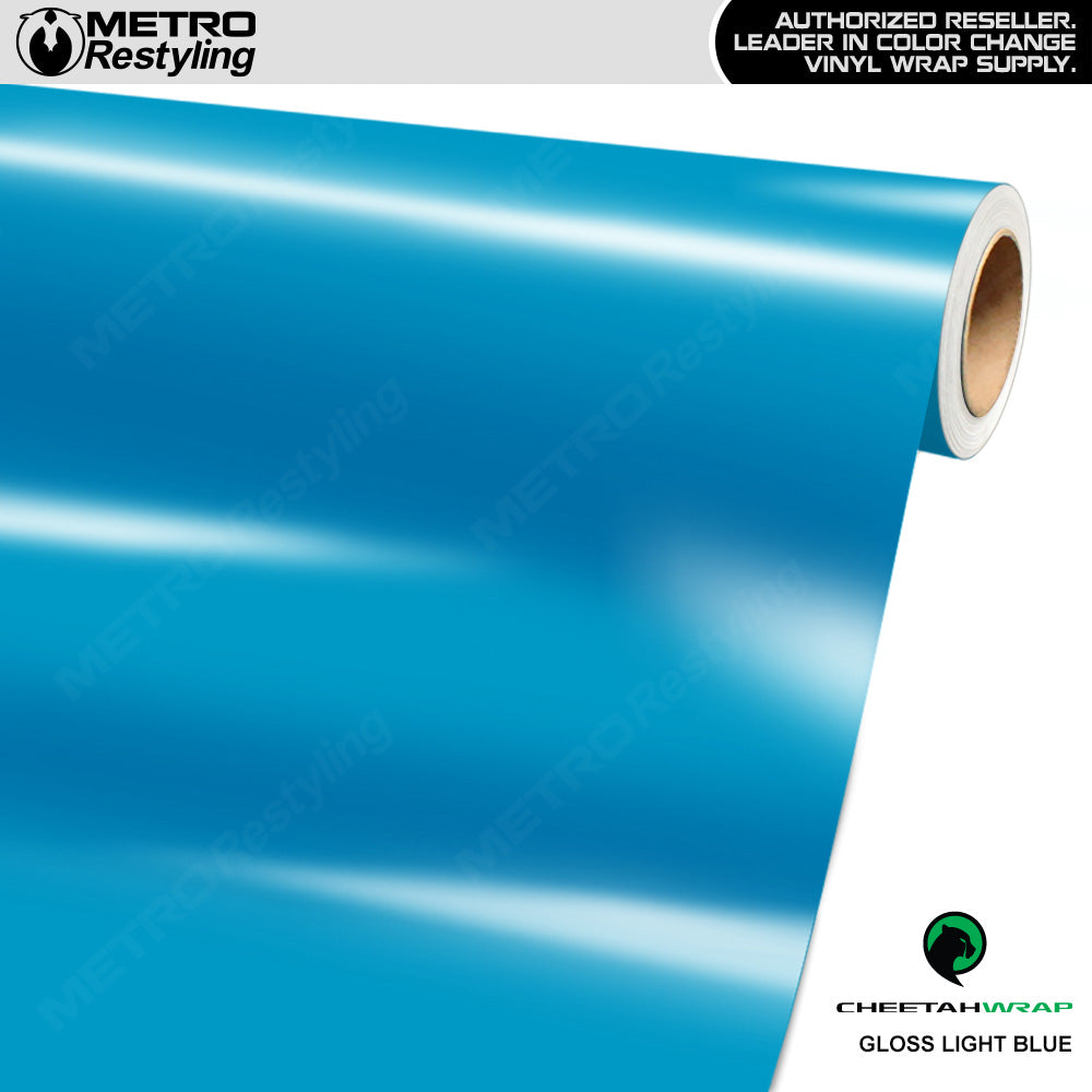 Cheetah Wrap - Gloss Light Blue | Metro Restyling