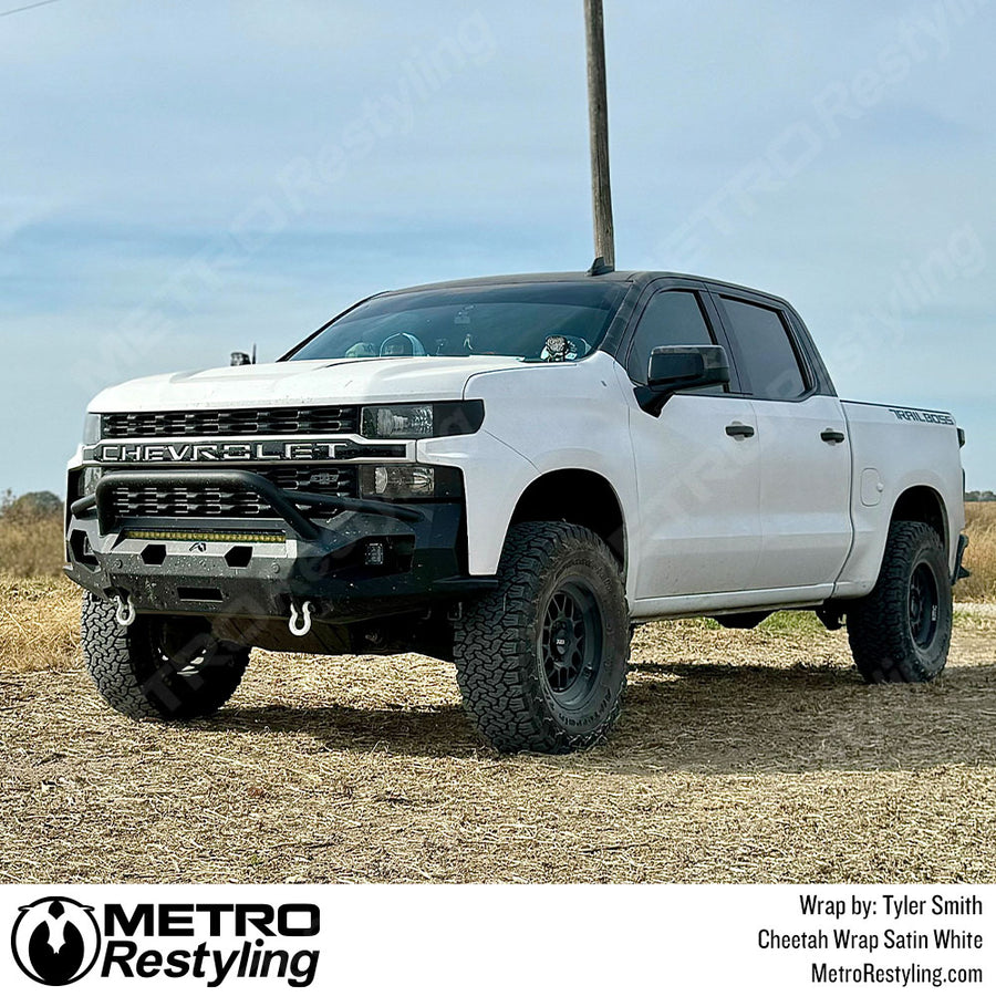 Cheetah Wrap - Satin White | Metro Restyling