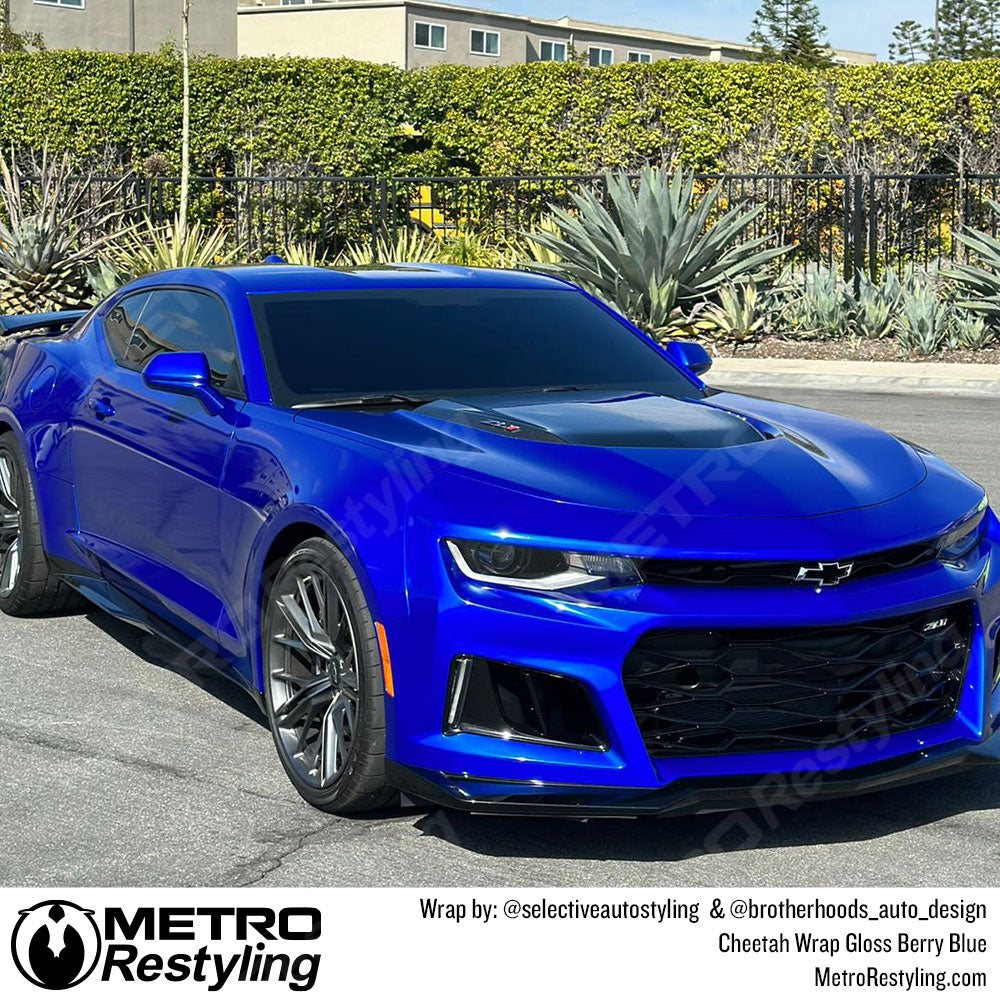 Cheetah Wrap - Gloss Berry Blue | Metro Restyling