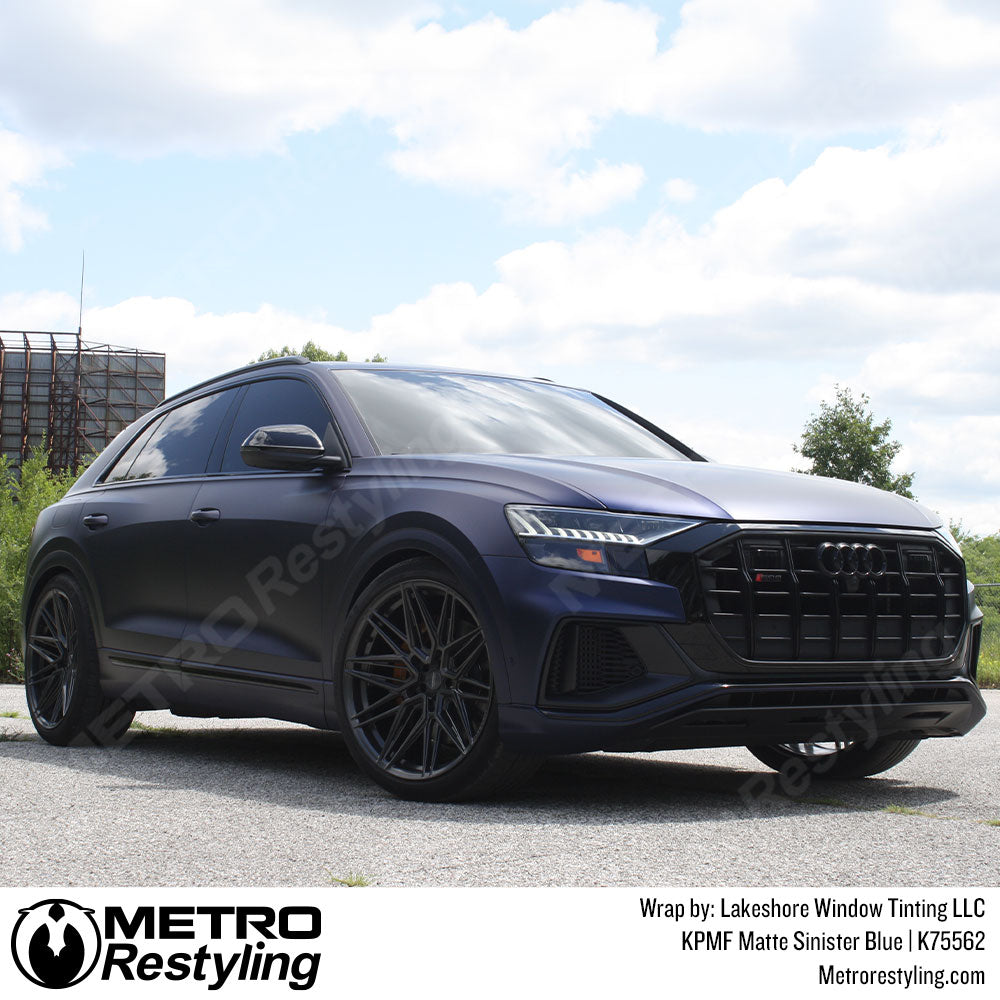 Matte Sinister Blue Vinyl Wrap - KPMF | Metro Restyling