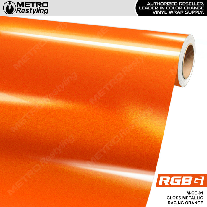 RGBG Gloss Metallic Racing Orange Colored PPF | Metro Restyling