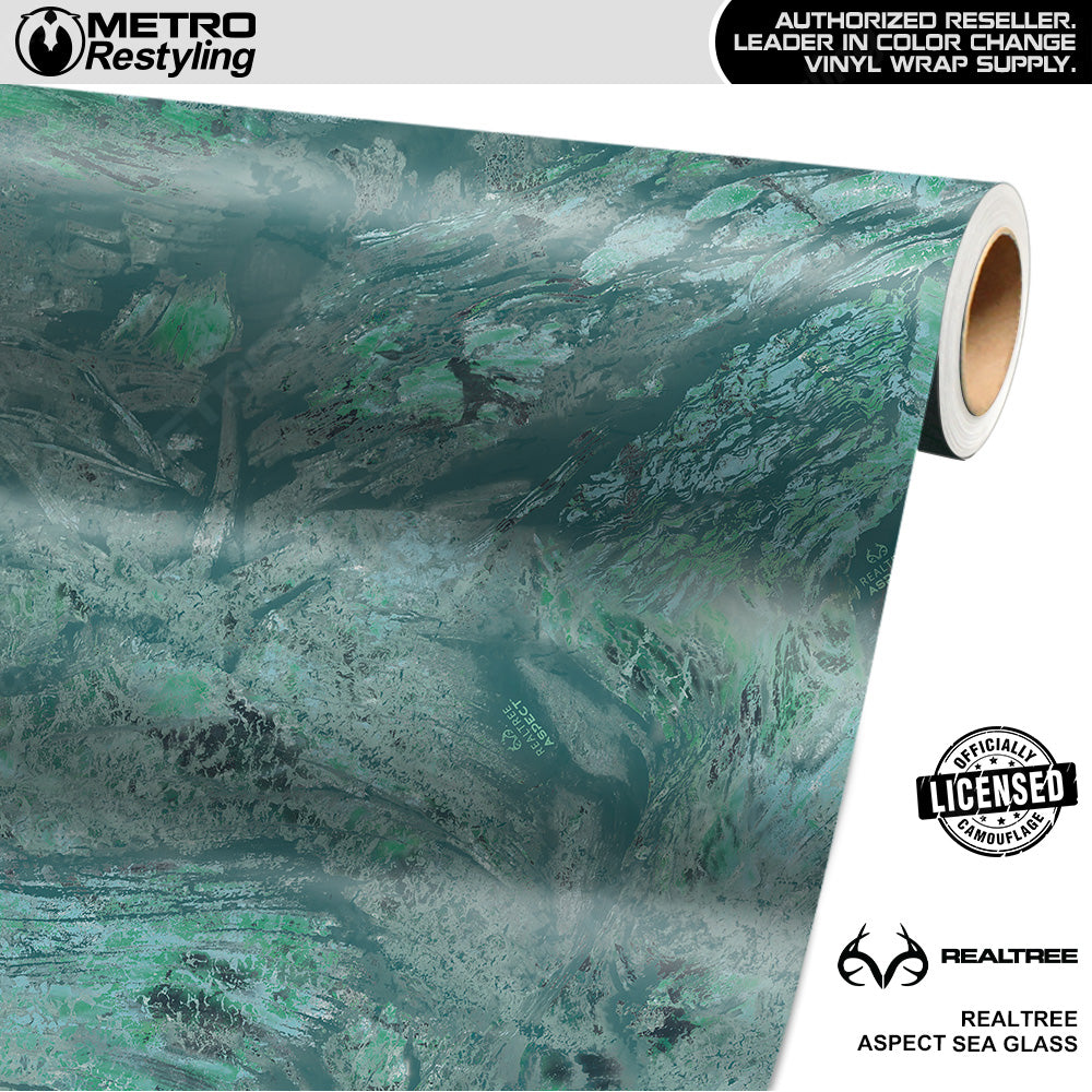 Realtree Aspect Sea Glass Camouflage Vinyl Wrap Film | CamoWraps