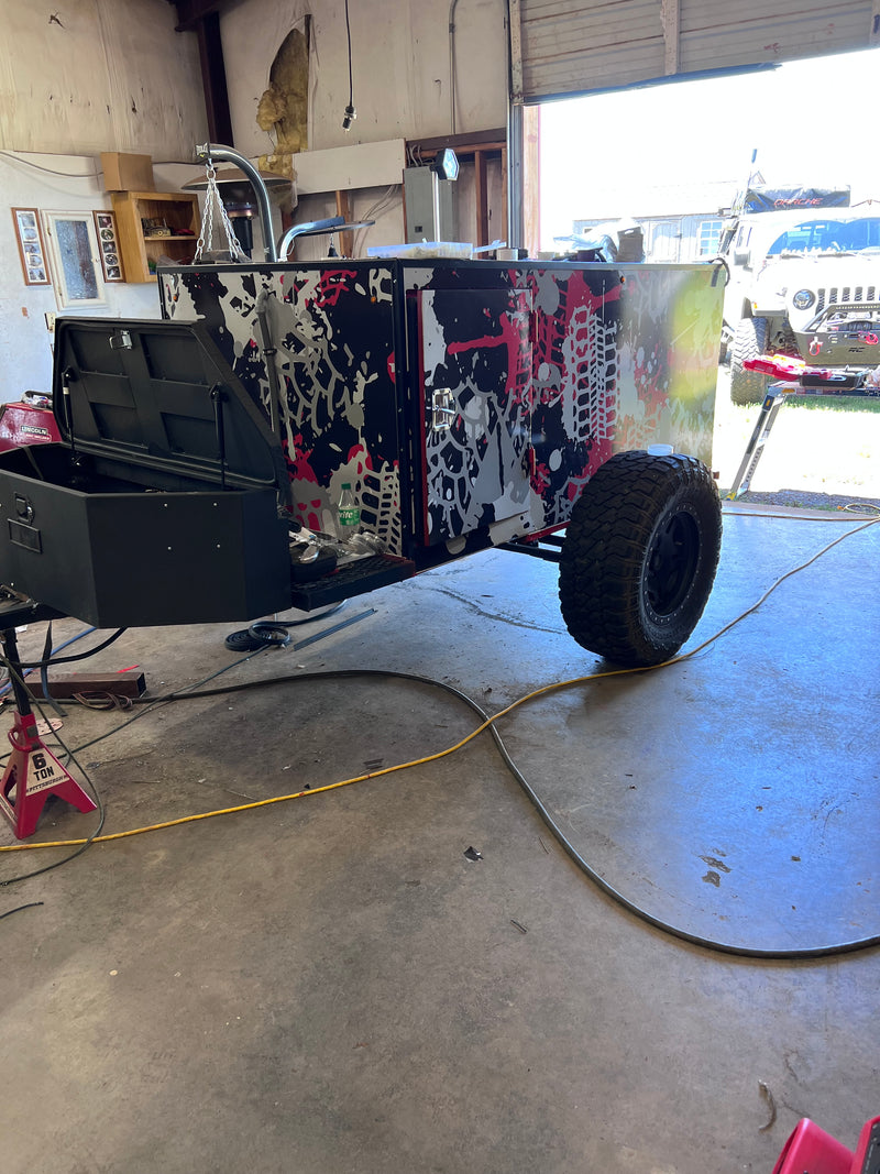 Tire Splatter Red Tiger - Metro Wrap | Metro Restyling