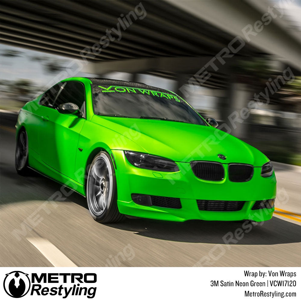 Satin Neon Green - 3M | Metro Restyling