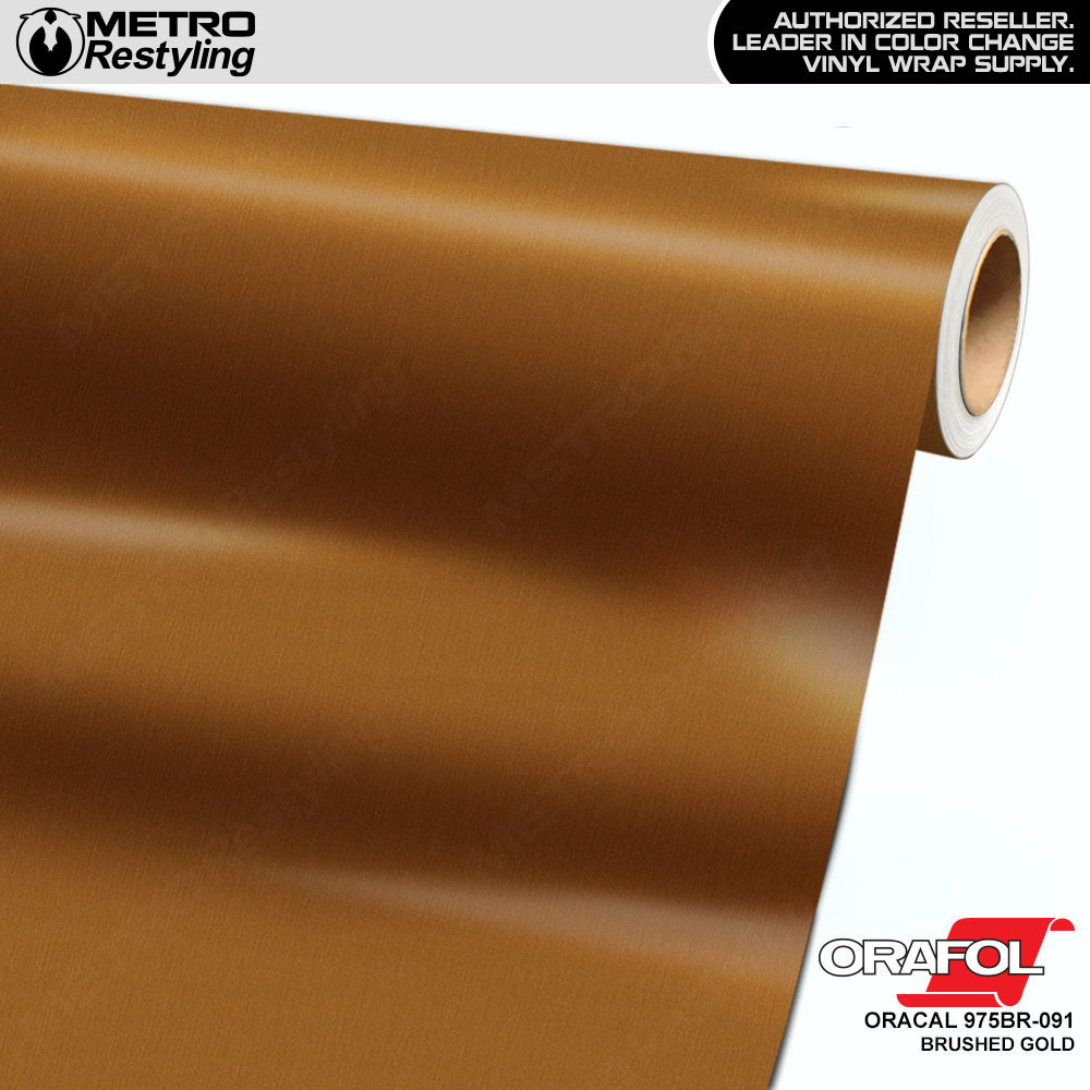 Orafol Brushed Gold Vinyl Wrap | Metro Restyling (Special Order)