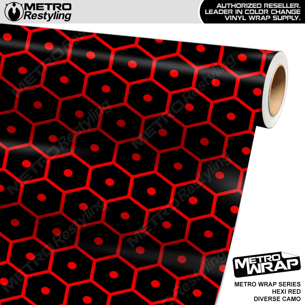 Diverse Hexi Red - Metro Wrap | Metro Restyling