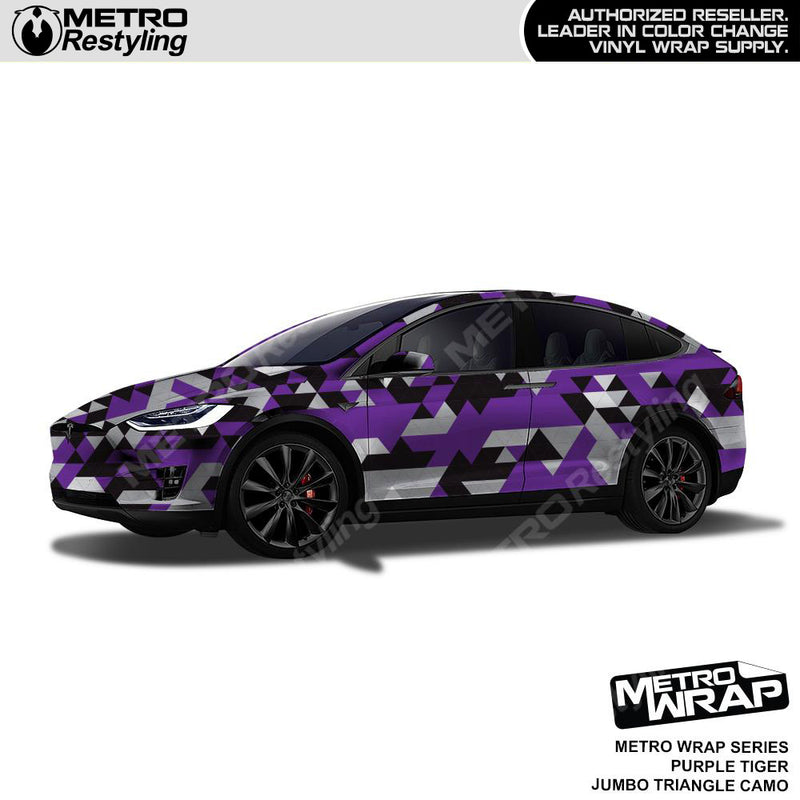 Jumbo Triangle Purple Tiger - Metro Wrap | Metro Restyling