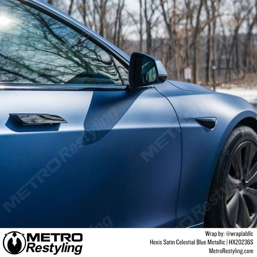 Satin Celestial Blue Metallic - Hexis | Metro Restyling