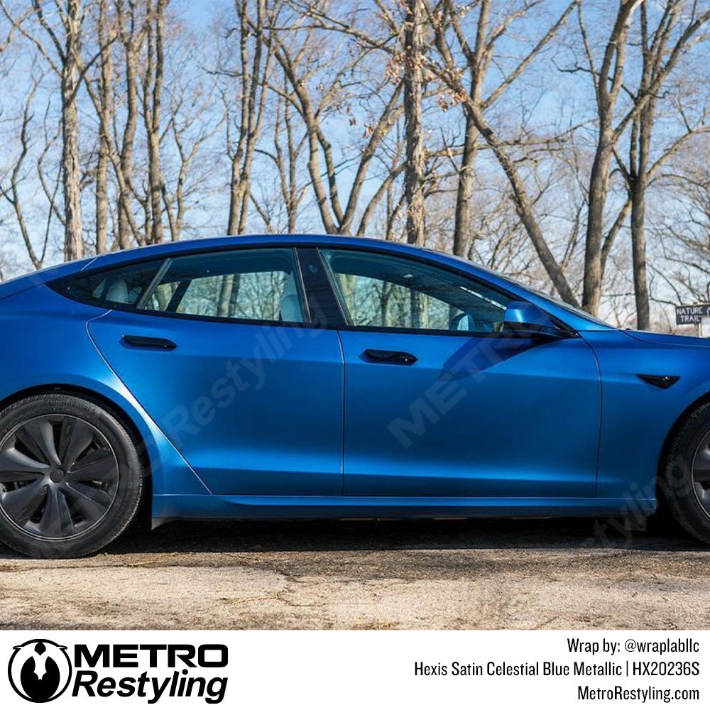 Satin Celestial Blue Metallic - Hexis | Metro Restyling