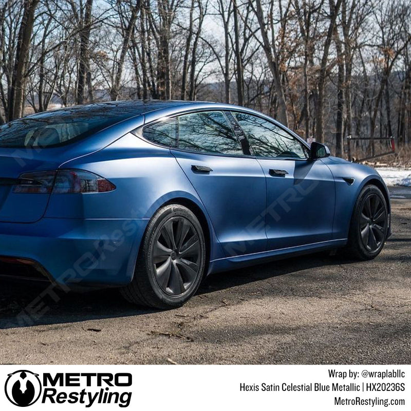 Satin Celestial Blue Metallic - Hexis | Metro Restyling