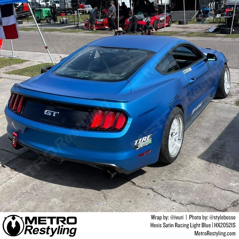 Satin Racing Light Blue - Hexis | Metro Restyling