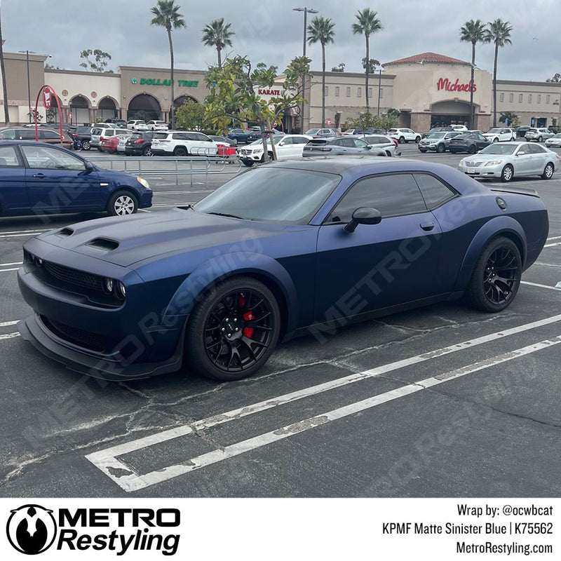 Matte Sinister Blue Vinyl Wrap - KPMF | Metro Restyling