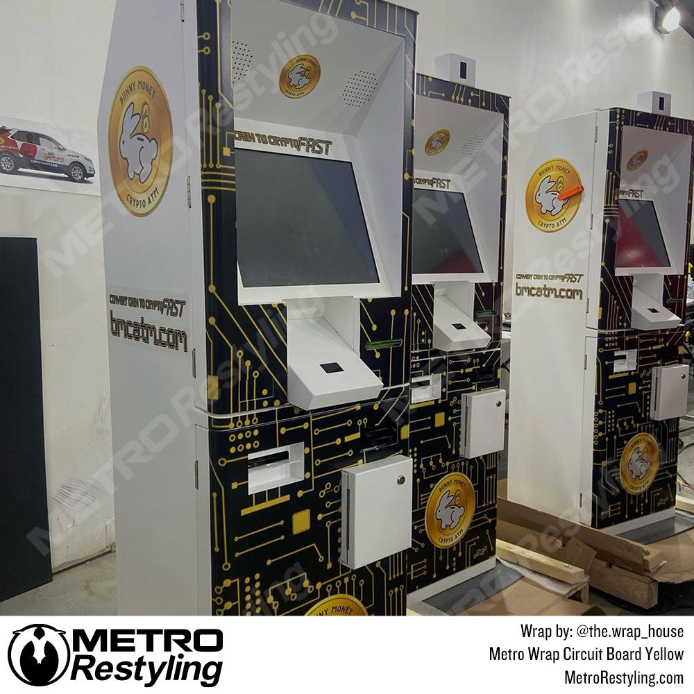 Circuit Board Yellow - Metro Wrap | Metro Restyling