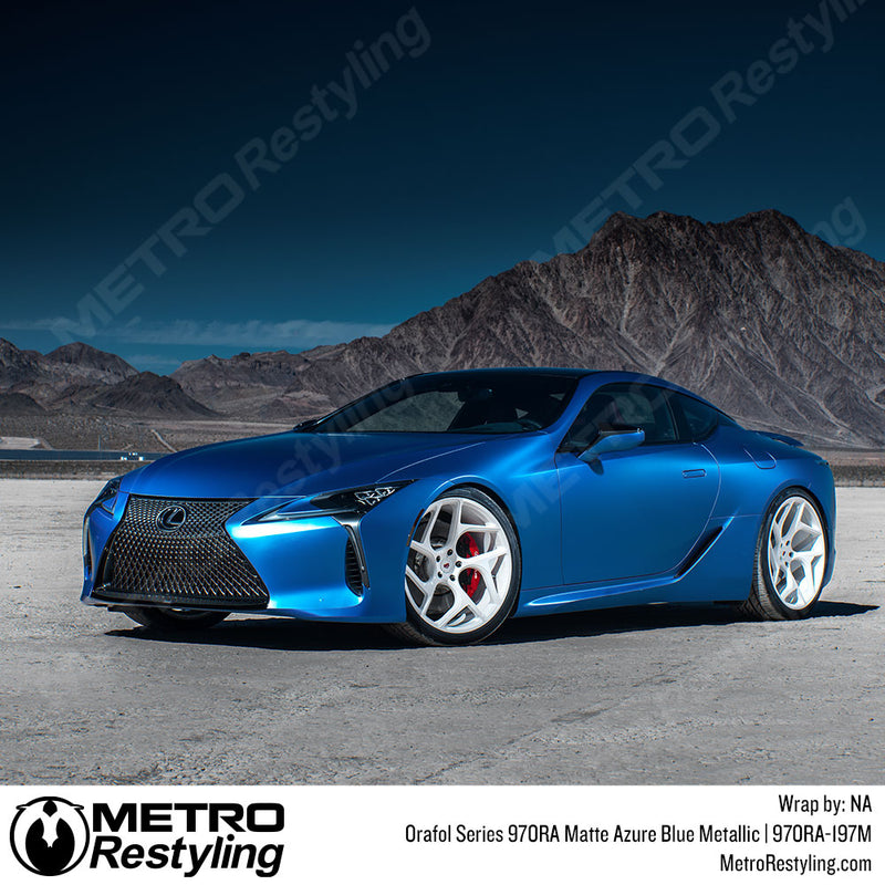 Orafol Matte Azure Blue Metallic Vinyl Wrap | Metro Restyling