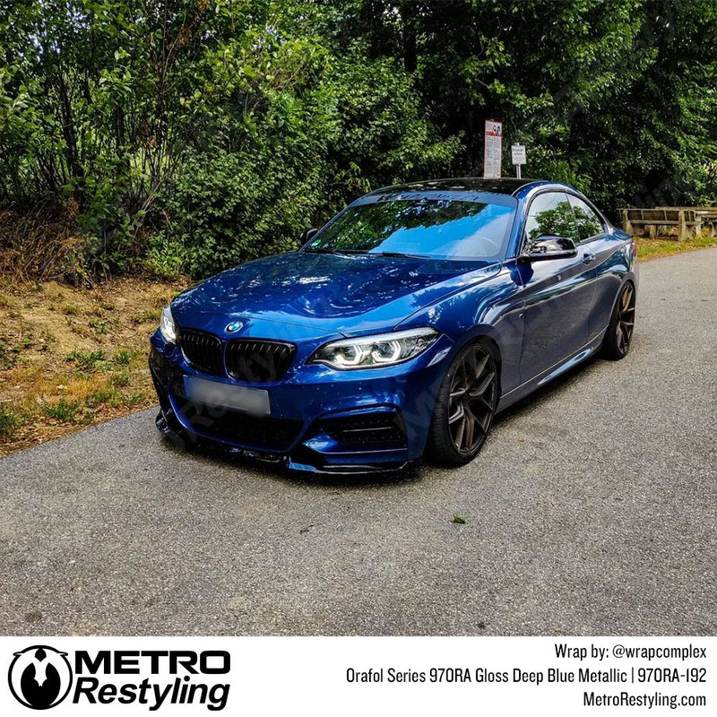 Orafol Gloss Deep Blue Metallic Vinyl Wrap | Metro Restyling