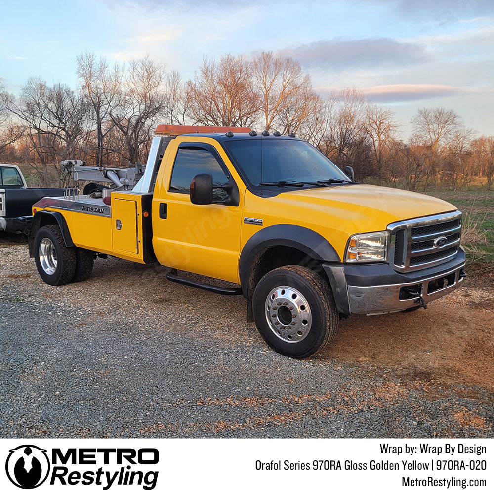 Orafol Gloss Golden Yellow Vinyl Wrap | Metro Restyling