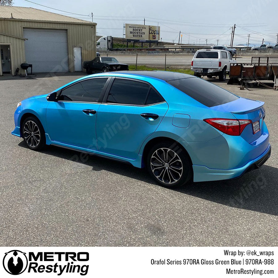 Orafol Gloss Green Blue Vinyl Wrap | Metro Restyling