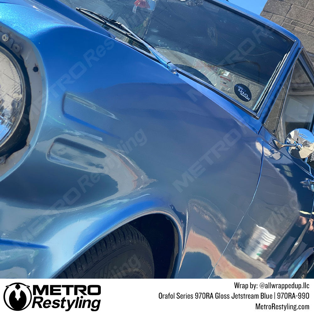 Orafol Gloss Jetstream Blue Vinyl Wrap | Metro Restyling