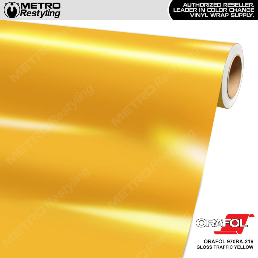 Orafol Gloss Traffic Yellow Vinyl Wrap | Metro Restyling