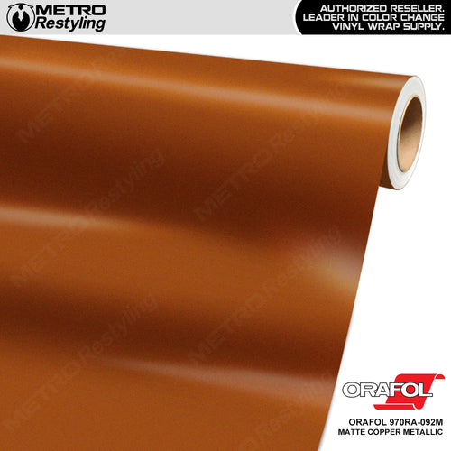 Orafol Matte Copper Metallic Vinyl Wrap | Metro Restyling (Special Order)