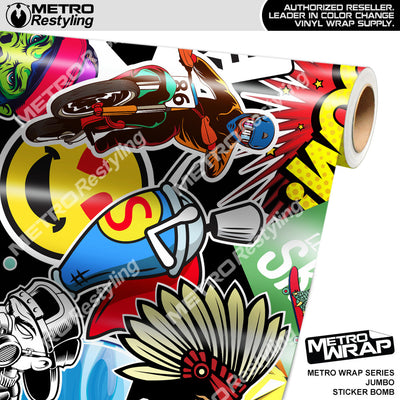 Sticker Bomb Vinyl Wraps: Free Shipping $99+ | Metro Restyling