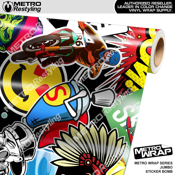 Sticker Bomb Vinyl Wraps: Free Shipping $99+ | Metro Restyling
