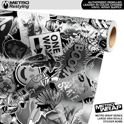 Sticker Bomb Vinyl Wraps: Free Shipping $99+ | Metro Restyling