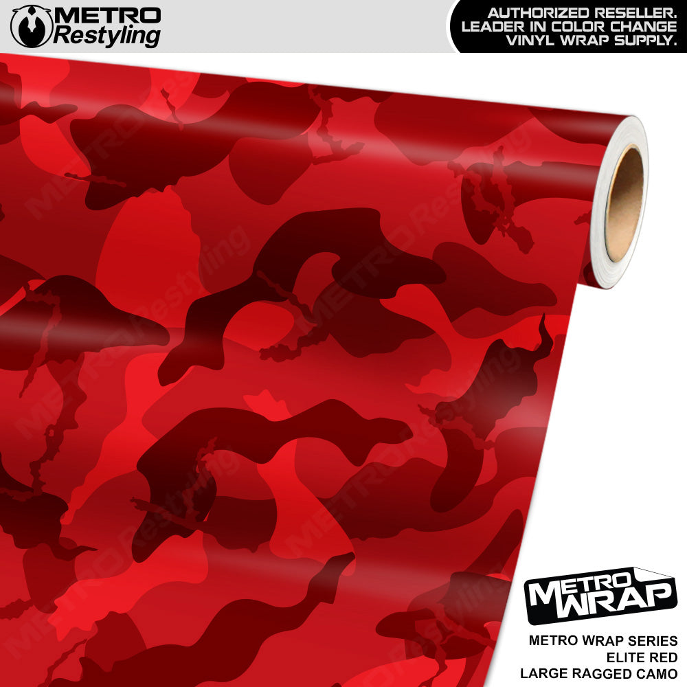 Large Ragged Elite Red - Metro Wrap | Metro Restyling