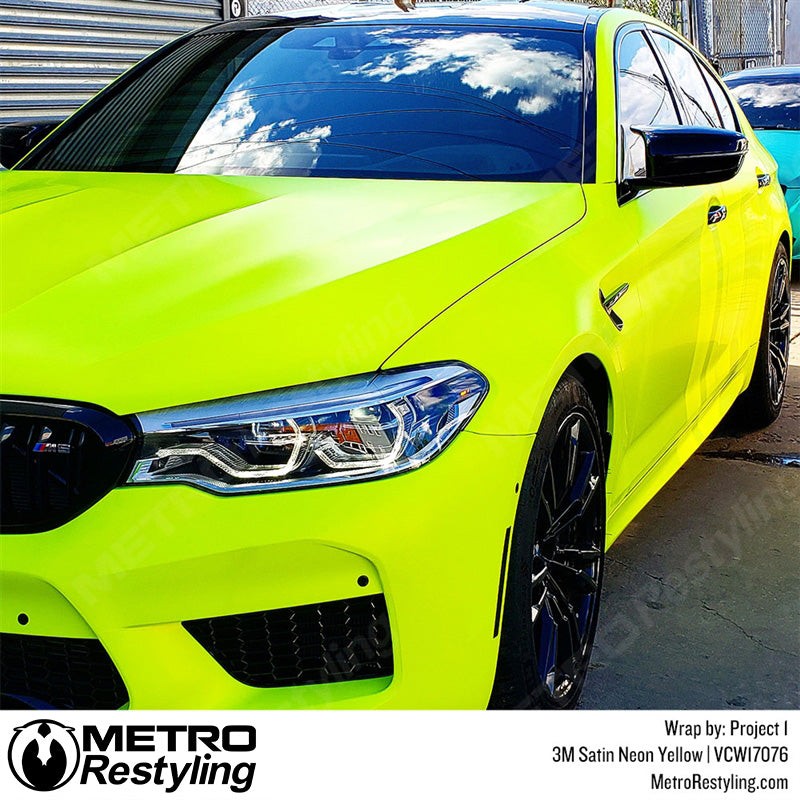 Satin Neon Yellow - 3M | Metro Restyling